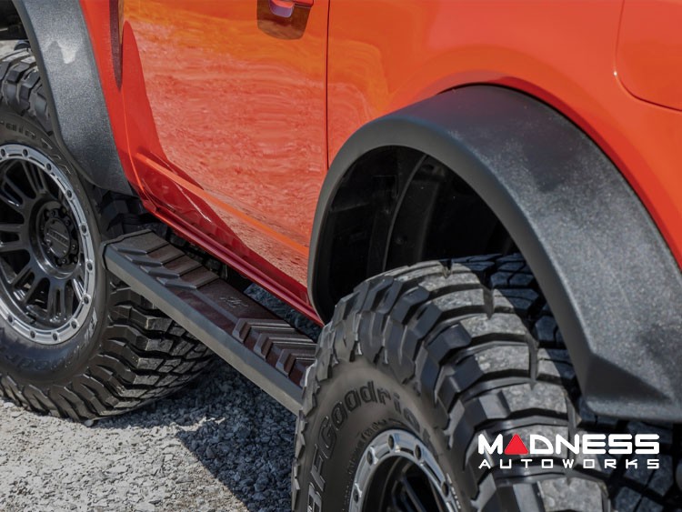 Ford Bronco Running Boards - BA2 Side Steps - Rough Country - 2 Door, 41008