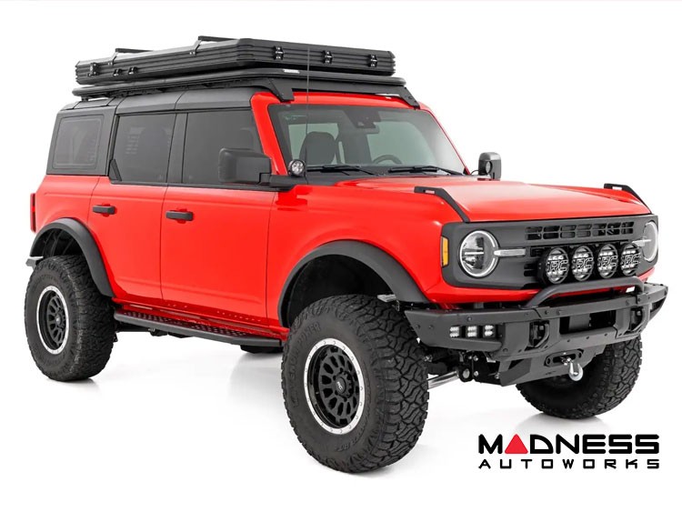Ford Bronco Running Boards - OV2 Side Steps - Rough Country - 4 Door