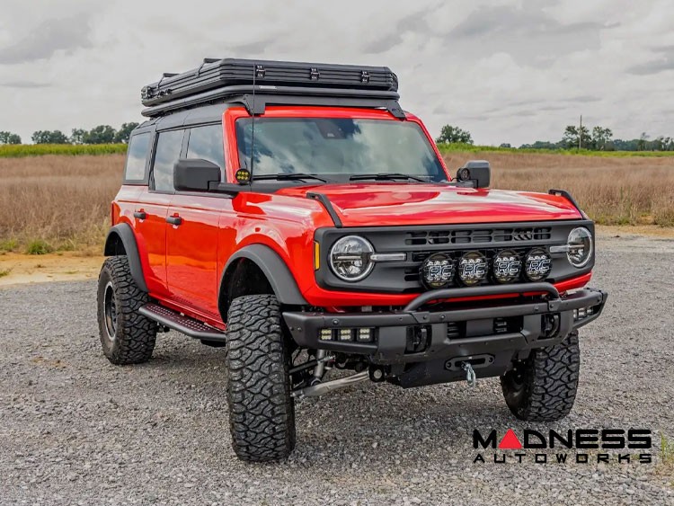 Ford Bronco Running Boards - OV2 Side Steps - Rough Country - 4 Door, 14007