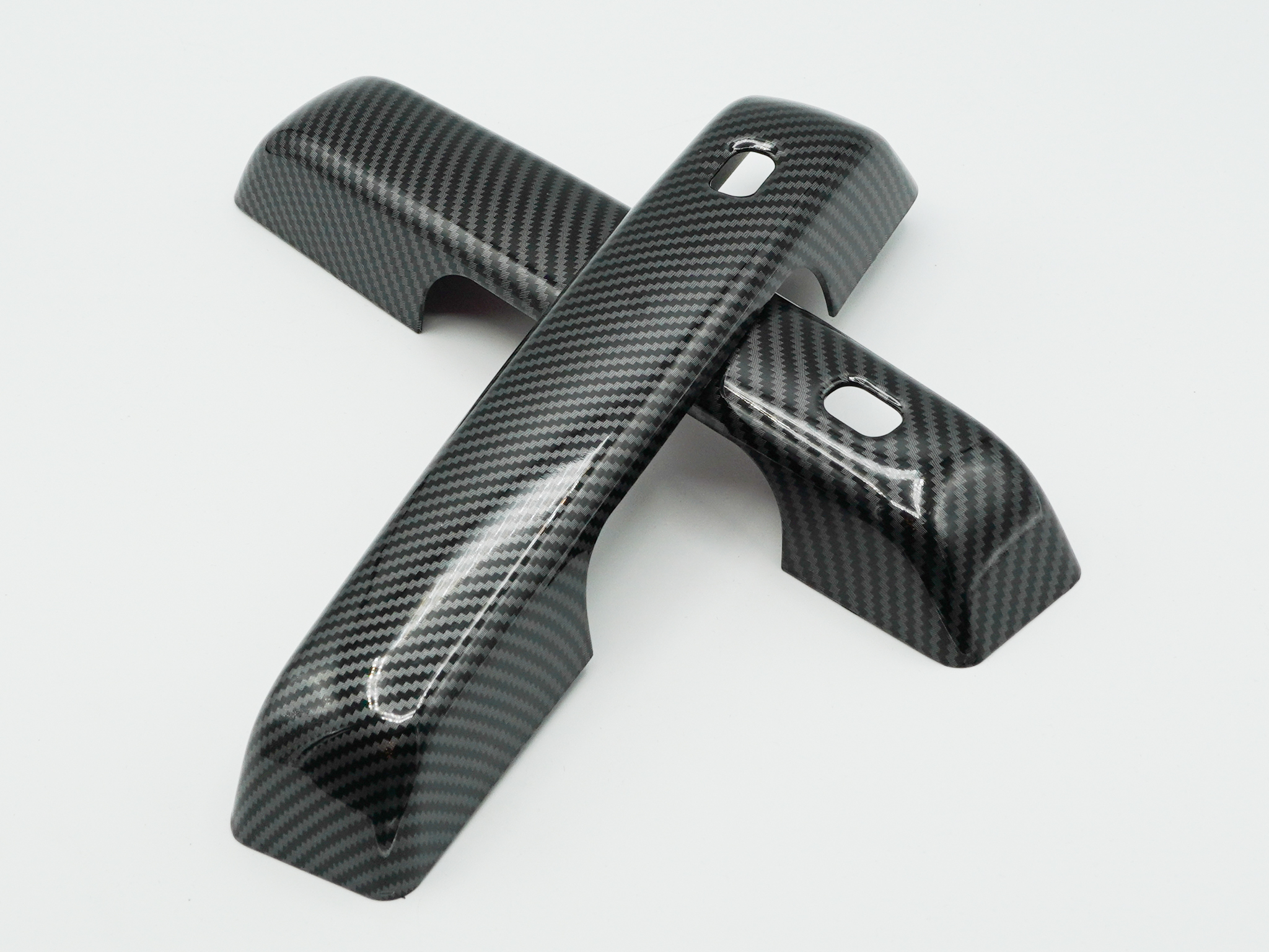 Ford Bronco Door Handle Cover Kit - 4 Door - Carbon Fiber Look, FT22030810