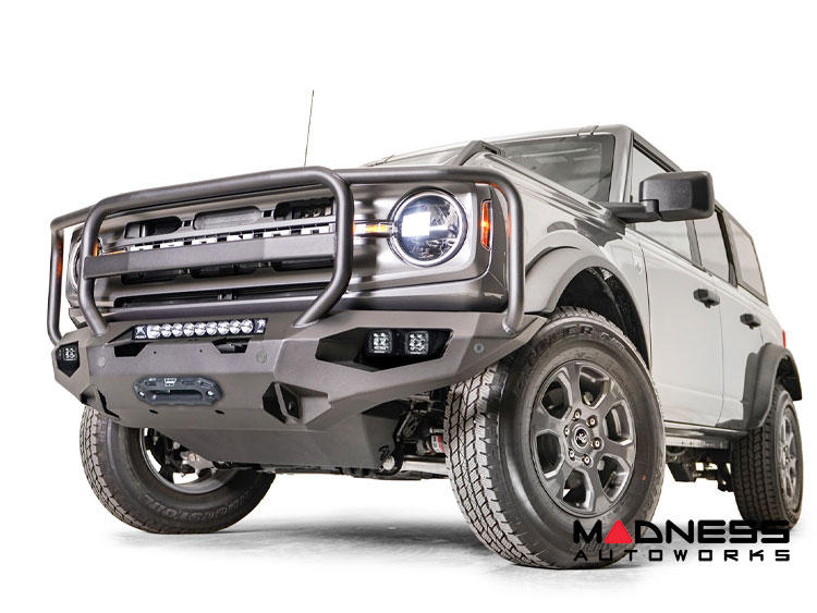Ford Bronco Front Bumper - Fab Fours - Matrix - w/ Full Guard