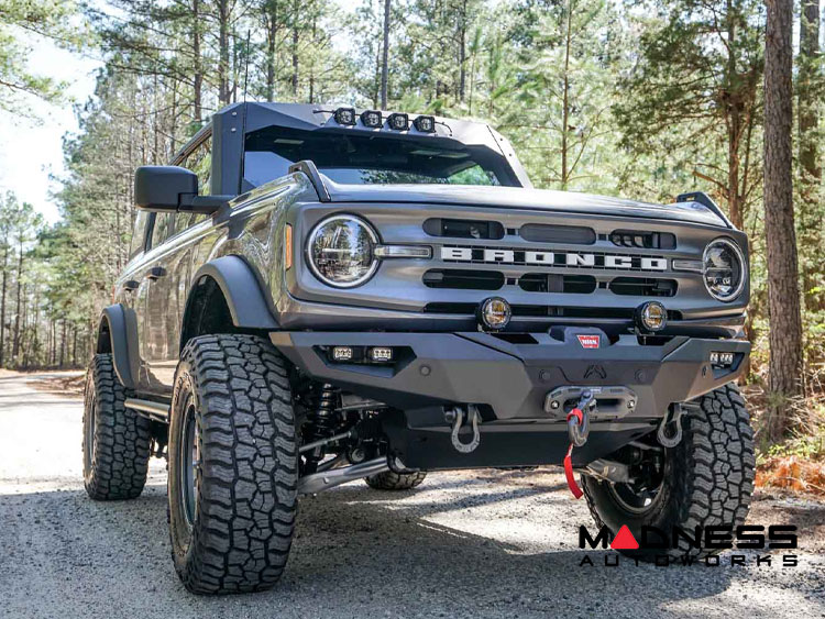 Ford Bronco Front Bumper - Fab Fours - Premium, FB21-F5251-1