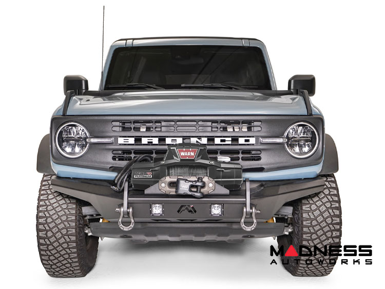 Ford Bronco Front Bumper - Fab Fours - Stubby - w/o Guard, FB21-B5251-1