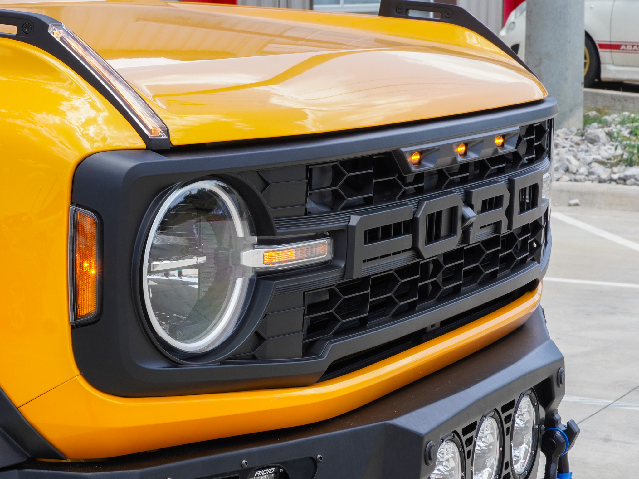 Ford Bronco Custom Grille - Raptor Style - Black, FT22081001