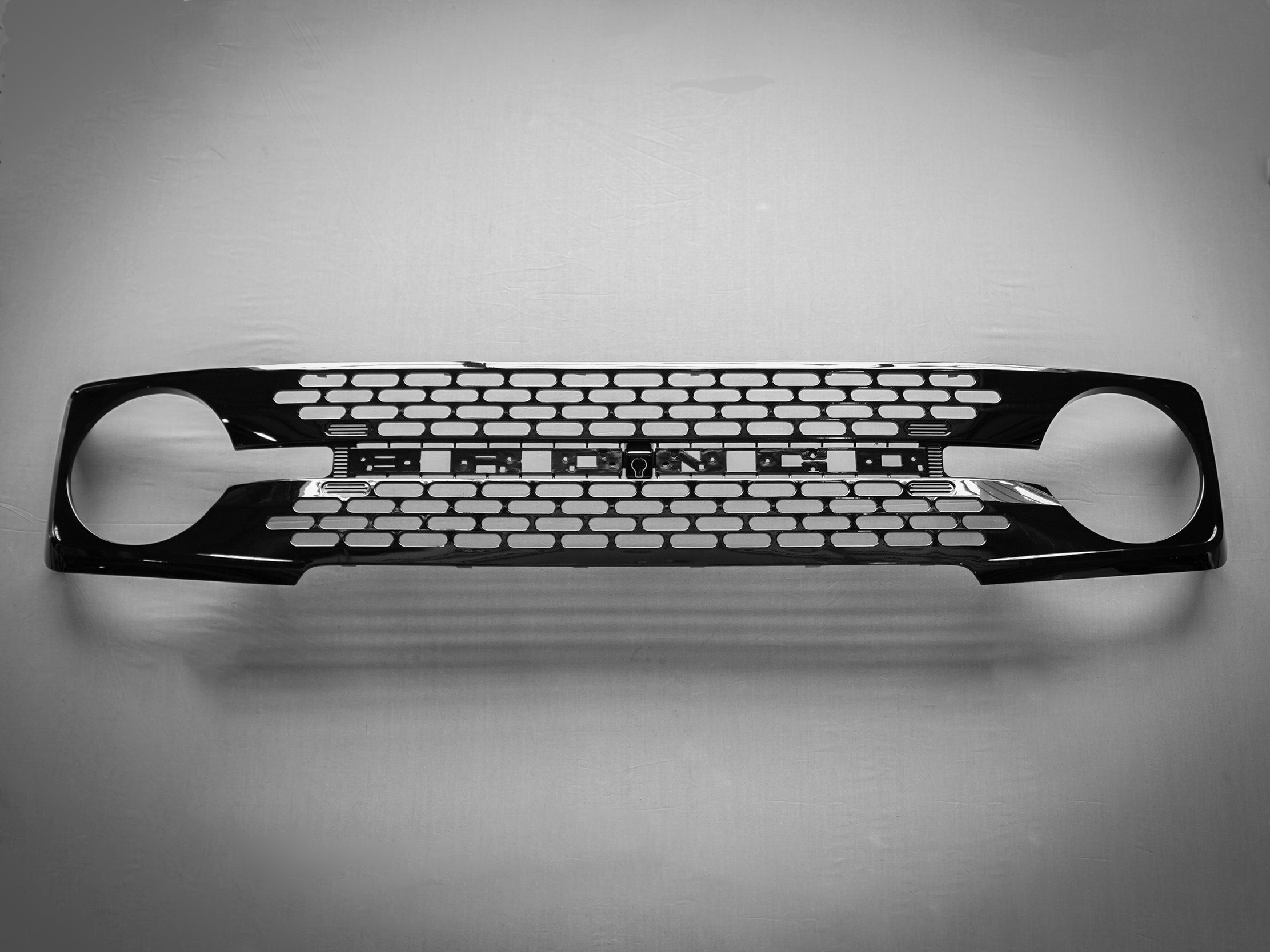 Ford Bronco Custom Grille - High End OEM Style - Gloss Black Finish ...