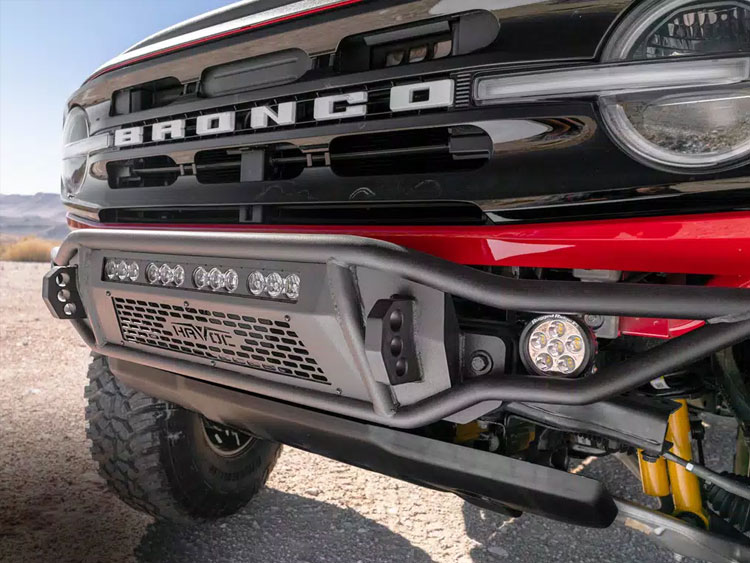 Ford Bronco Front Bumper - Metal Masher - Textured Black - Havoc , HFB ...