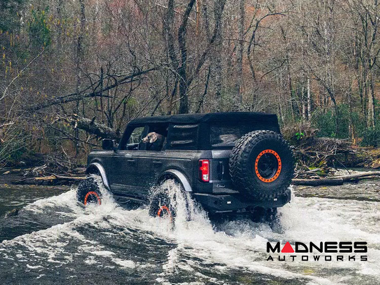 Ford Bronco RearBumper - Steel Bender - Textured Black - Havoc , HFB-03-002