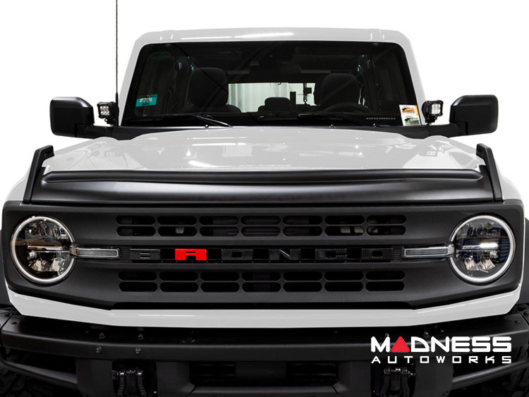 Ford Bronco Hood Deflector - IAG - I-Line - Matte Black