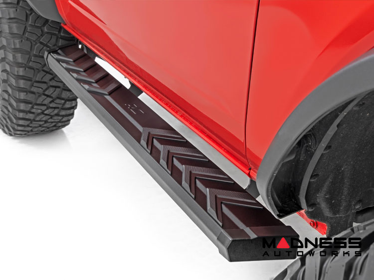 Ford Bronco Running Boards - BA2 Side Steps - Rough Country - 2 Door, 41008