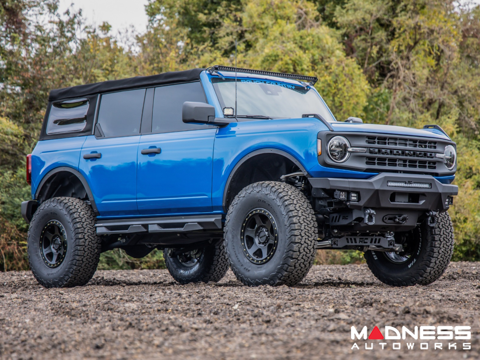 Ford Bronco Front Bumper - High Clearance - 20" Black Series Light Bar ...