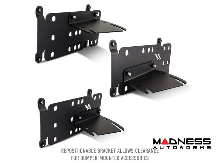 Ford Bronco Front License Plate Relocation Kit - Modular Bumper, MMLP ...