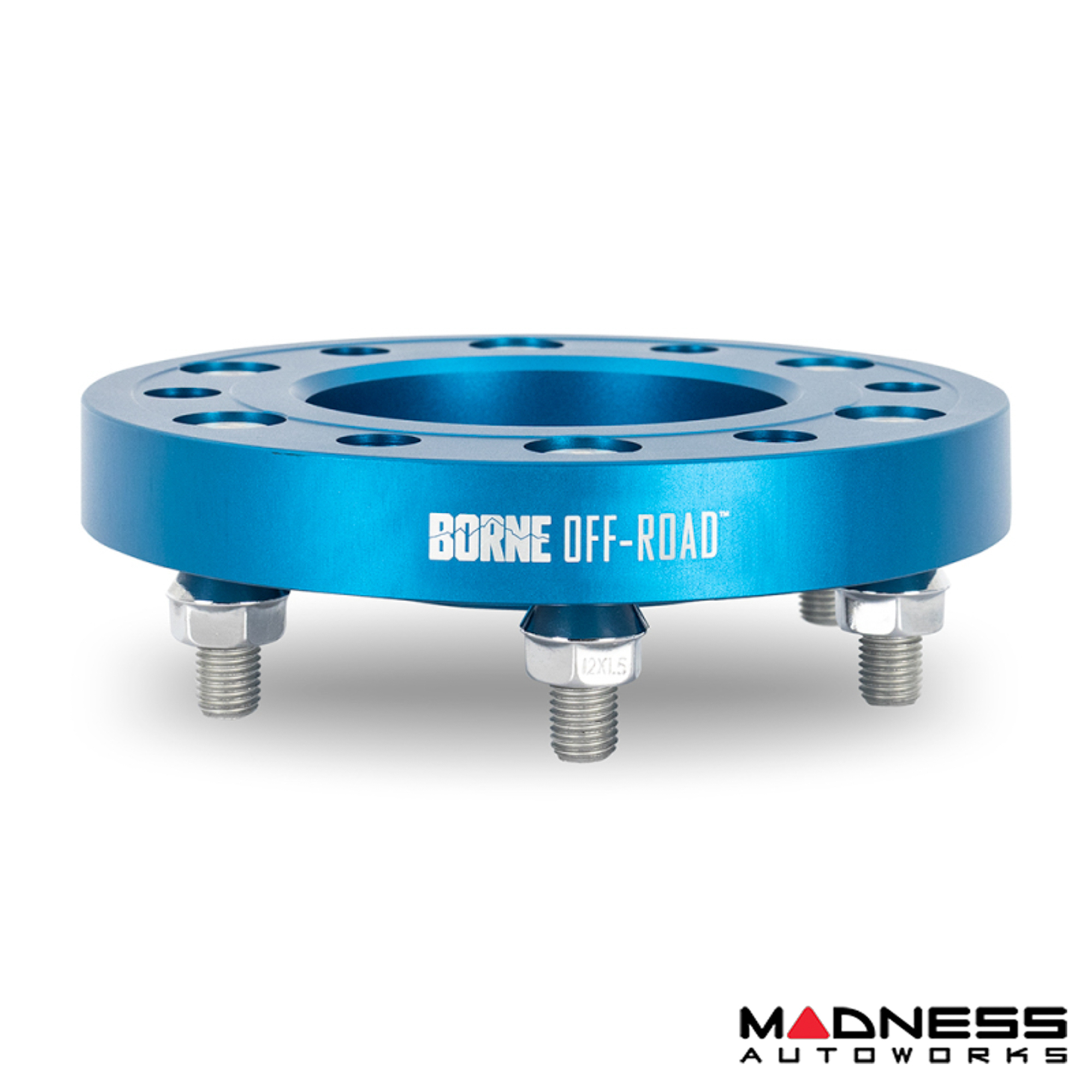 Ford Bronco Wheel Spacers - Set of 2 - 30mm - M12 - Blue, MISBNWS-001-300BL
