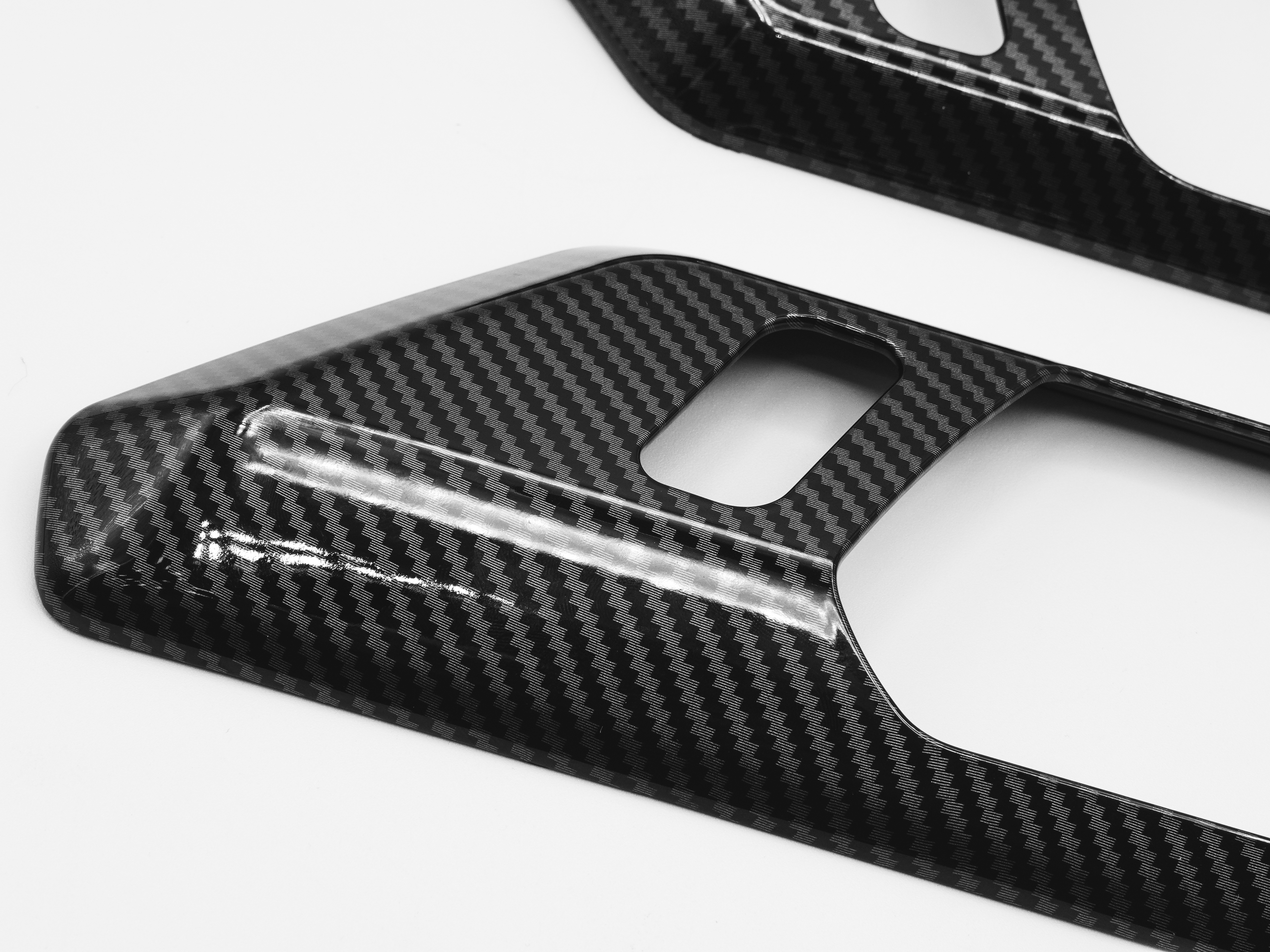 Ford Bronco Interior Door Handle Trim Kit - 4 pc set - Gloss Carbon ...