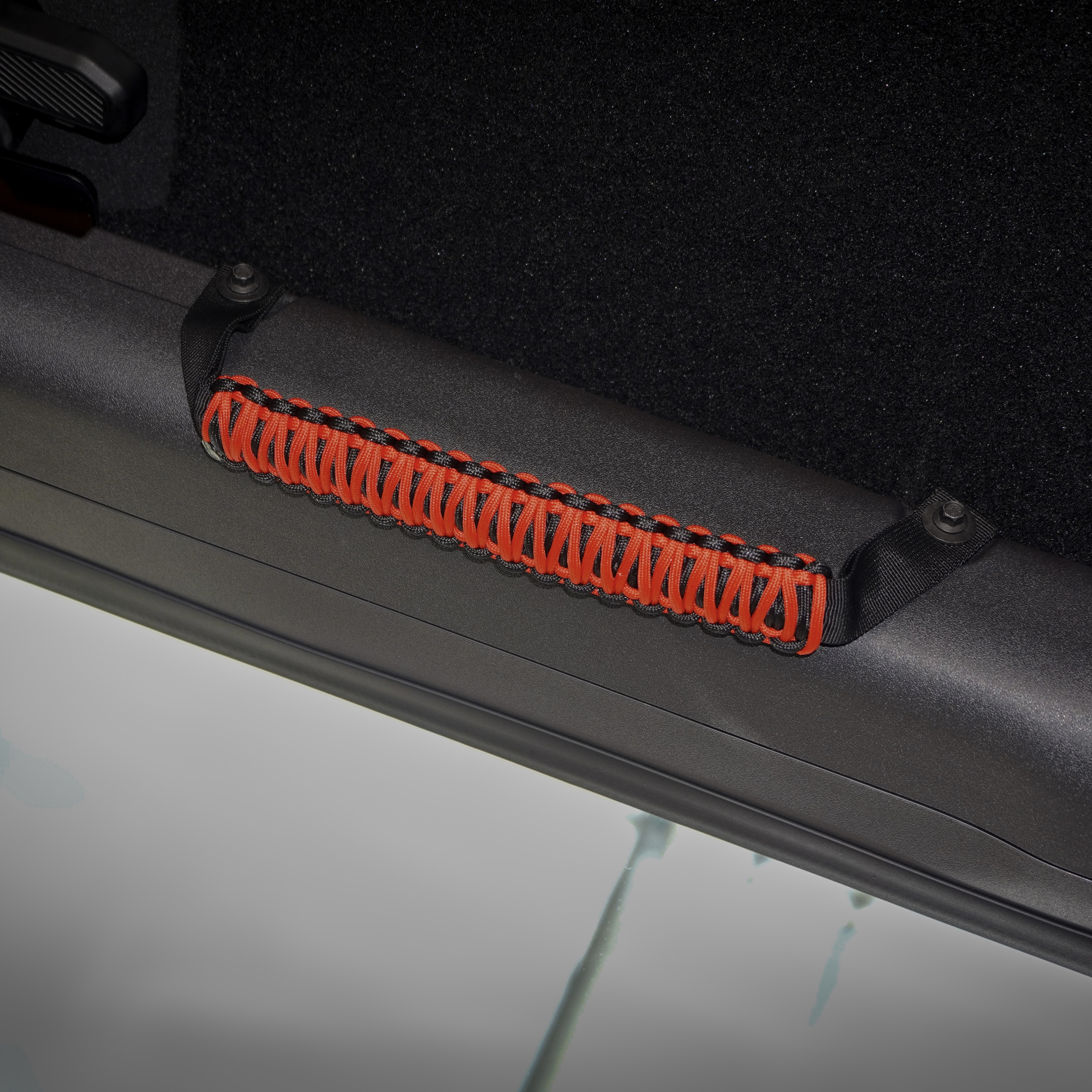 Ford Bronco Grab Handle Set - Paracord Design - Set of 2 - Red, FT22030804
